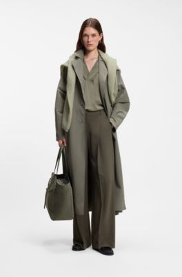BOSS BOSS Revers Suede Tote Bag with Braided Belt